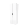 Lugna 2048 x 750 x 580mm White 3 Shelves 3 Drawers Wardrobe Unit ...