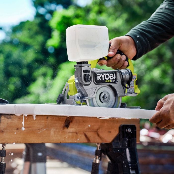 Ryobi 18V ONE HP 127mm Brushless Tile And Masonry Saw Tool Only Bunnings Australia
