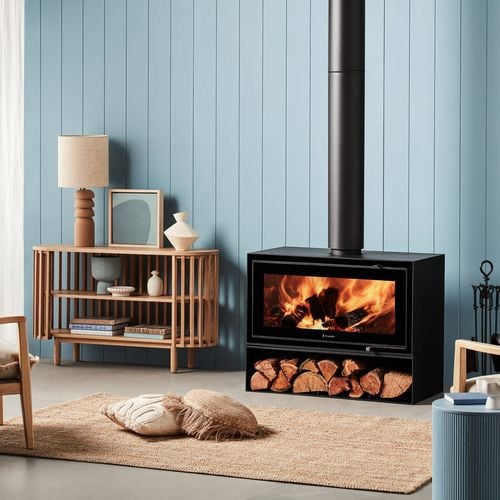 Scandia Fraam Horizon Indoor Wood Heater - Bunnings Australia