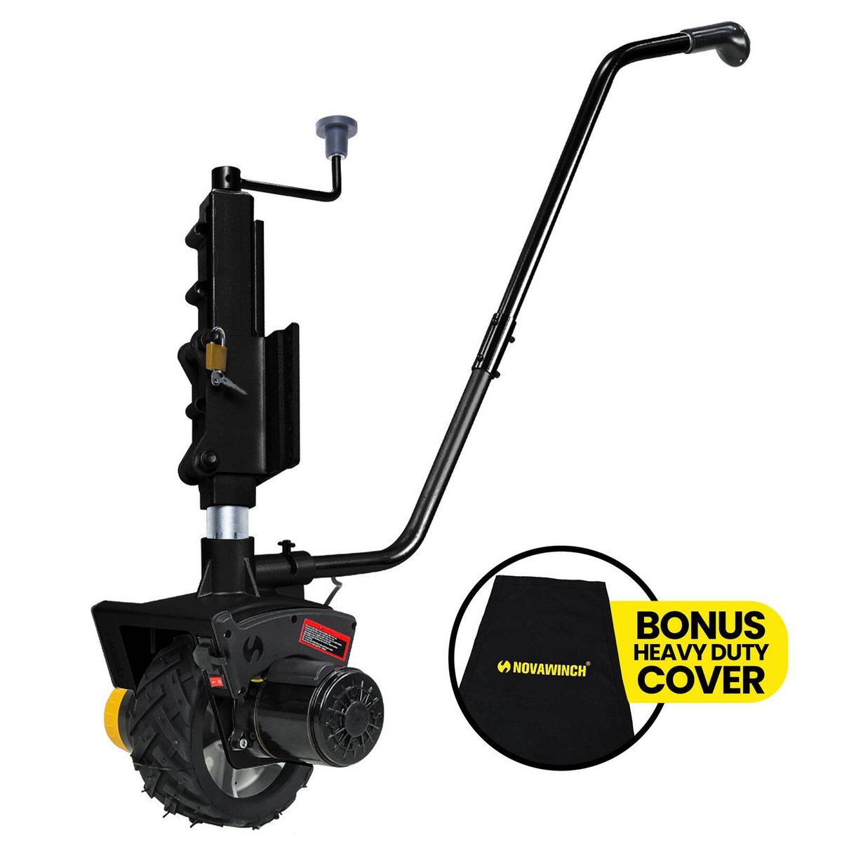 Gen3 Mini Mover 12V 550W Electric Motorised Jockey Wheel - Black ...