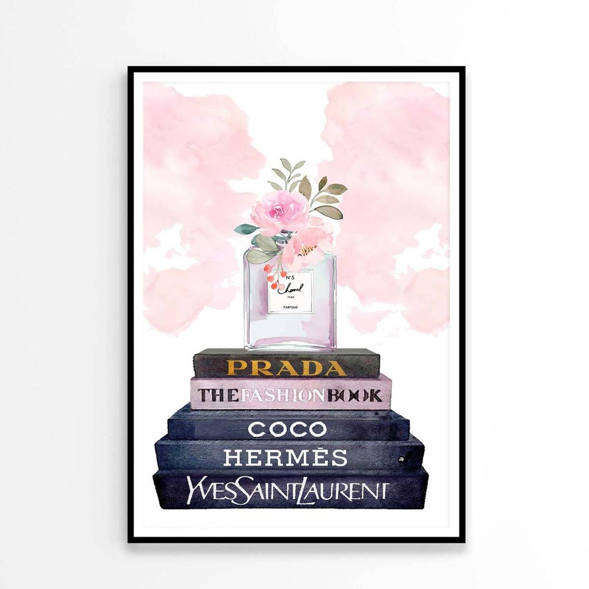 Light Pink Fashion Perfume with Flowers Print 100% Australian Made ...