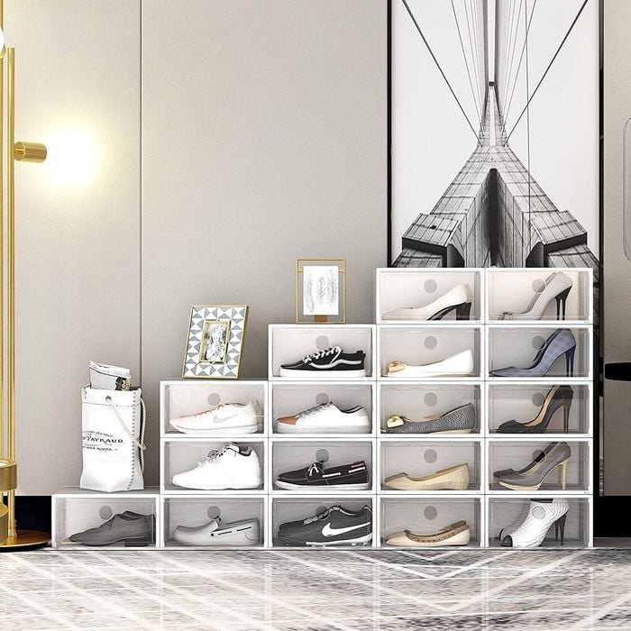 Splendid Living 6 Packs Stackable Shoe Box Display Storage - Bunnings ...