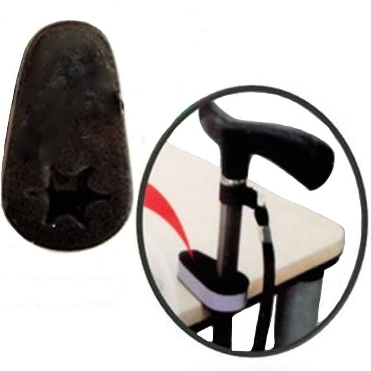 Cane/Crutch Support Clip Surface & Holder Device/Walking Stick Stand ...