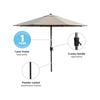 Coolaroo 3m Round Smoke Kuranda Market Umbrella - Bunnings Australia