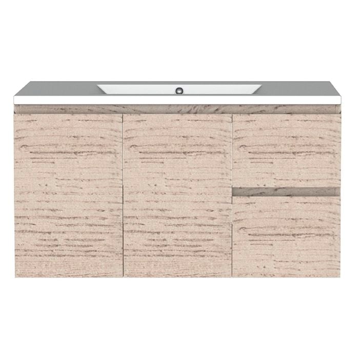 Forme 900mm Light Ash Mont Albert Wall Hung Vanity With Porcelain Top ...