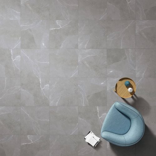 Duratile 60 x 60cm 1.08m² Grey Pietra Porcelain Floor / Wall Tile - 3 ...