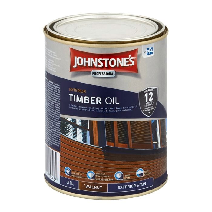 Johnstone's 1L Walnut Exterior Timber Oil - 1L - Bunnings Australia