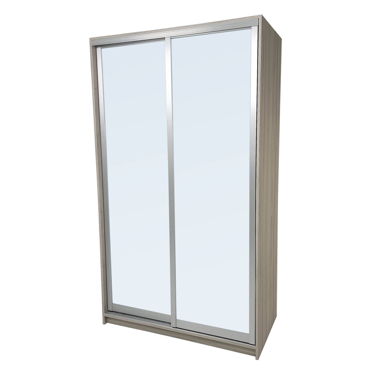 Bedford 1150mm 2 Door Sliding Robe Bundle with White Glass Doors ...