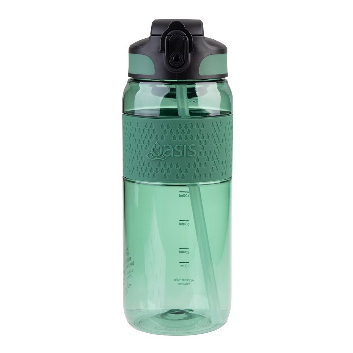 Oasis Tritan Sports Bottle with Sipper and Straw 800ml - Forest Green ...