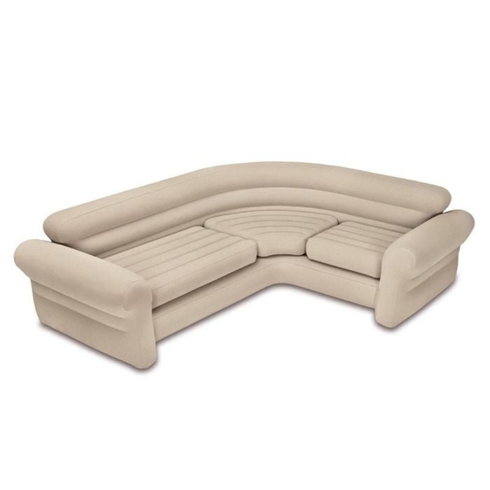 Intex Inflatable Furniture 257x 203x 76cm Corner Sofa Beige - Bunnings ...