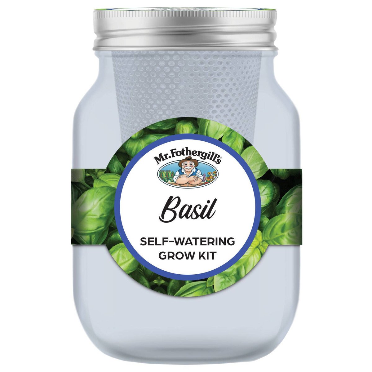 Mr Fothergill's Self Watering Mason Jar Grow Kit- Basil - Bunnings ...