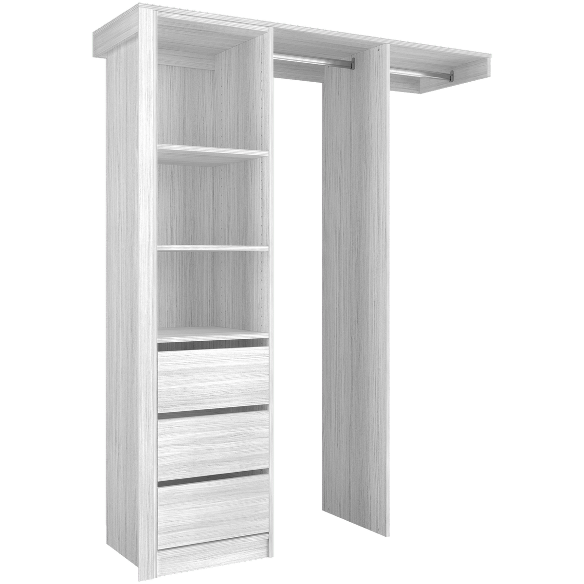 Lugna 1500 - 1800mm Mist Package 2 Opening Built In Wardrobe Package ...