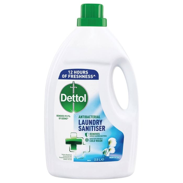 Dettol 2.5L Fresh Cotton Antibacterial Laundry Sanitiser - Bunnings New ...
