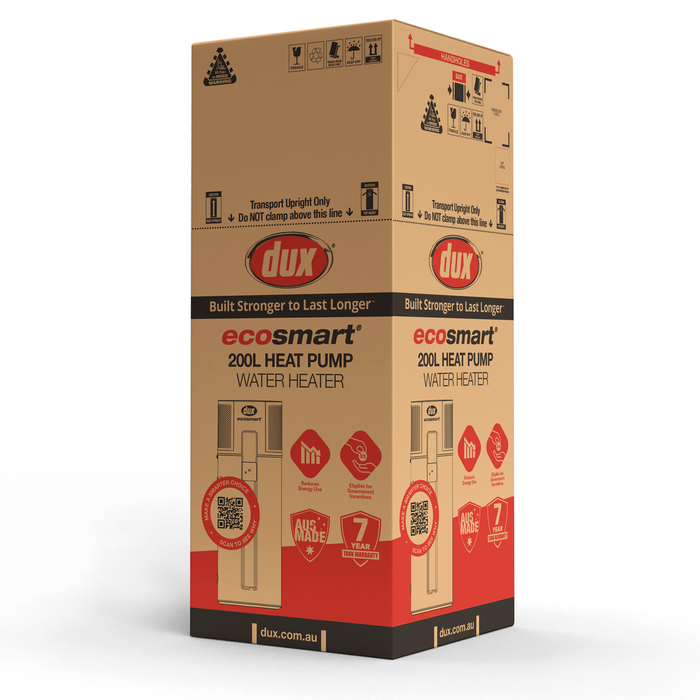 Dux 285L 1.2Kw R134A EcoSmart Plug In Hot Water Heat Pump - Bunnings ...
