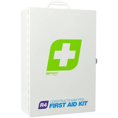 FastAid R4 Constructa Medic First Aid Kit Including Metal Wall Mount ...