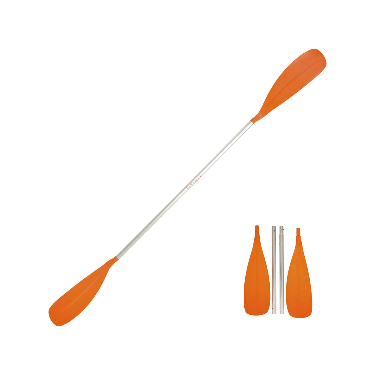 4-Piece Split Kayak Paddle 215cm - 100 - Orange - Bunnings Australia