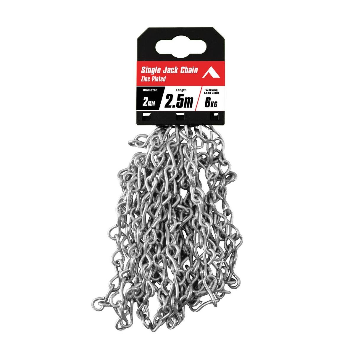 Pinnacle 2mm x 2.5m Zinc Plated Single Jack Chain - Bunnings Australia