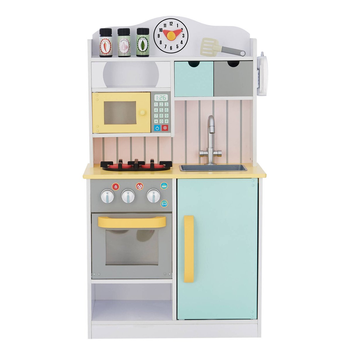 Teamson Kids Little Chef Florence Classic Interactive Play Kitchen with ...