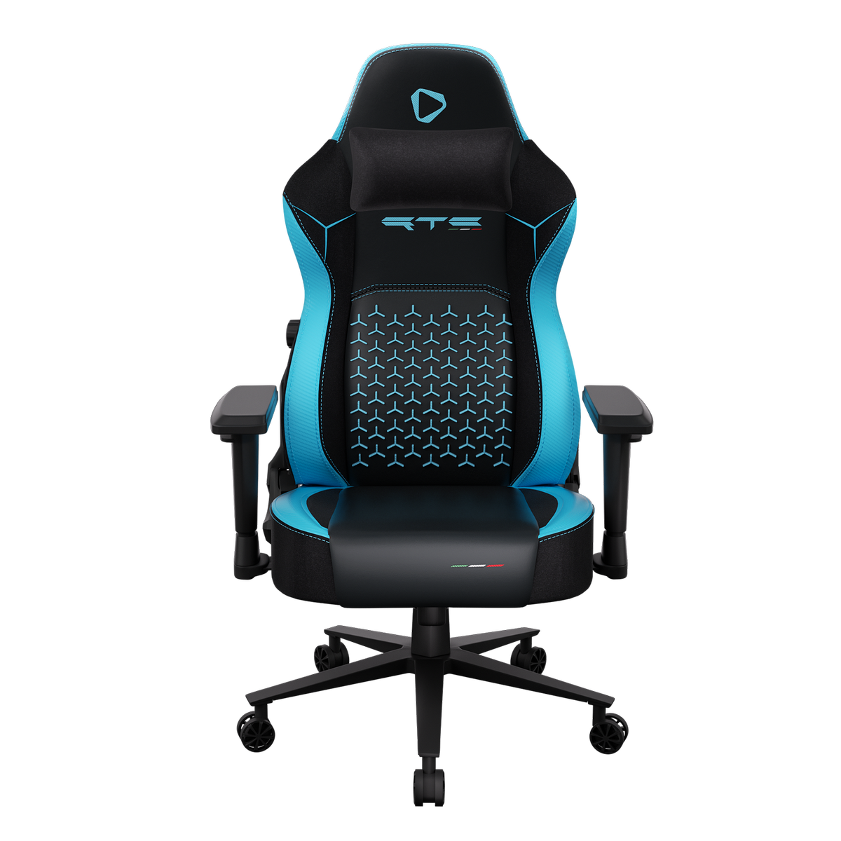 ONEX RTC ErgoGlide Alcantara Gaming Chair - Black/Blue - Bunnings Australia