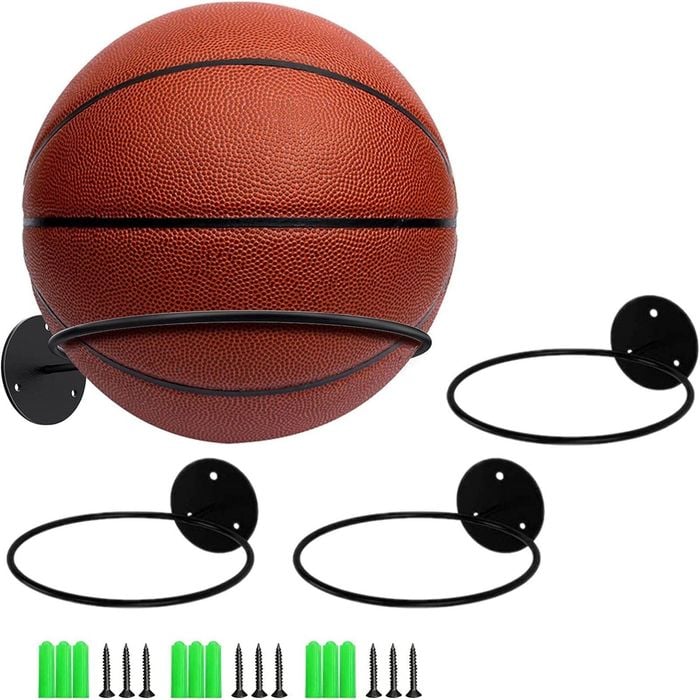 Basketball Holder Wall Mount Ball Storage, Organizer 3 Pack - Bunnings ...
