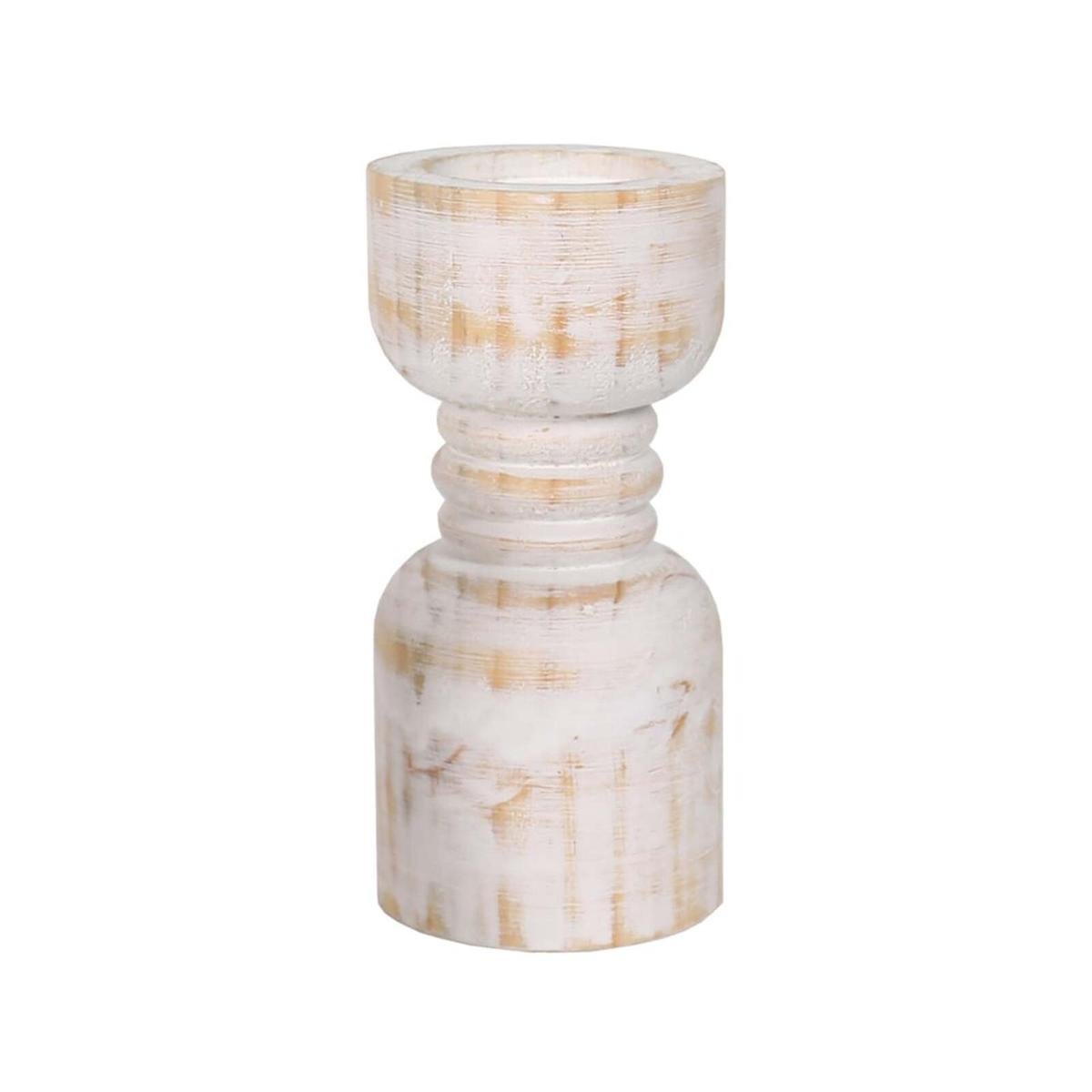 Contemporary Carved Loop Pillar Candleholder 12x25cm - Bunnings Australia