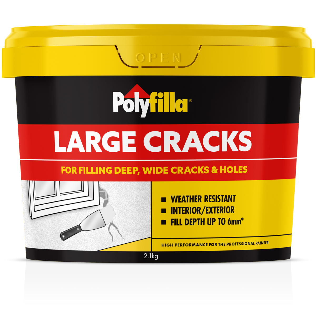 Poly 2.1kg Large Polyfilla Cracks Filler - Bunnings Australia