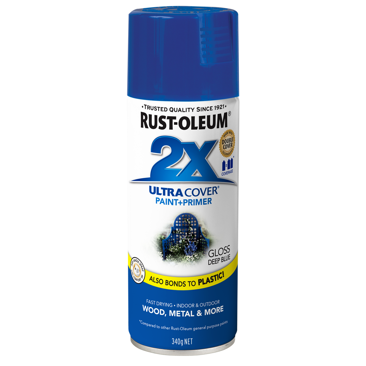 Rust-Oleum 2X Ultra Cover Gloss Deep Blue Spray Paint 340g - Bunnings ...