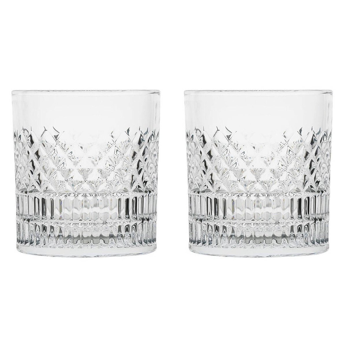 2x 6pc Porto Addison Soda Lime Glass Tumblers Drinkware Set 280ml Clear - Bunnings Australia
