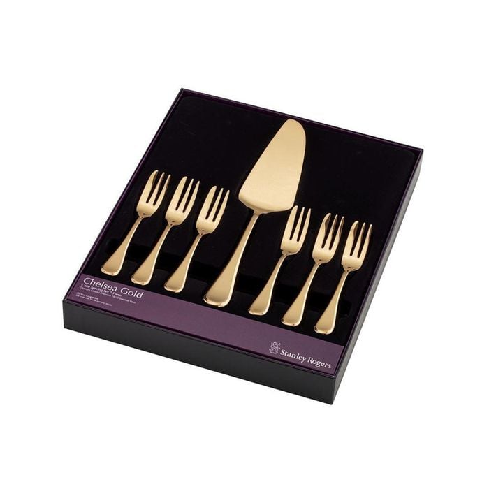 Stanley Rogers Chelsea Gold 7 Piece Cake Serving Set - Bunnings Australia