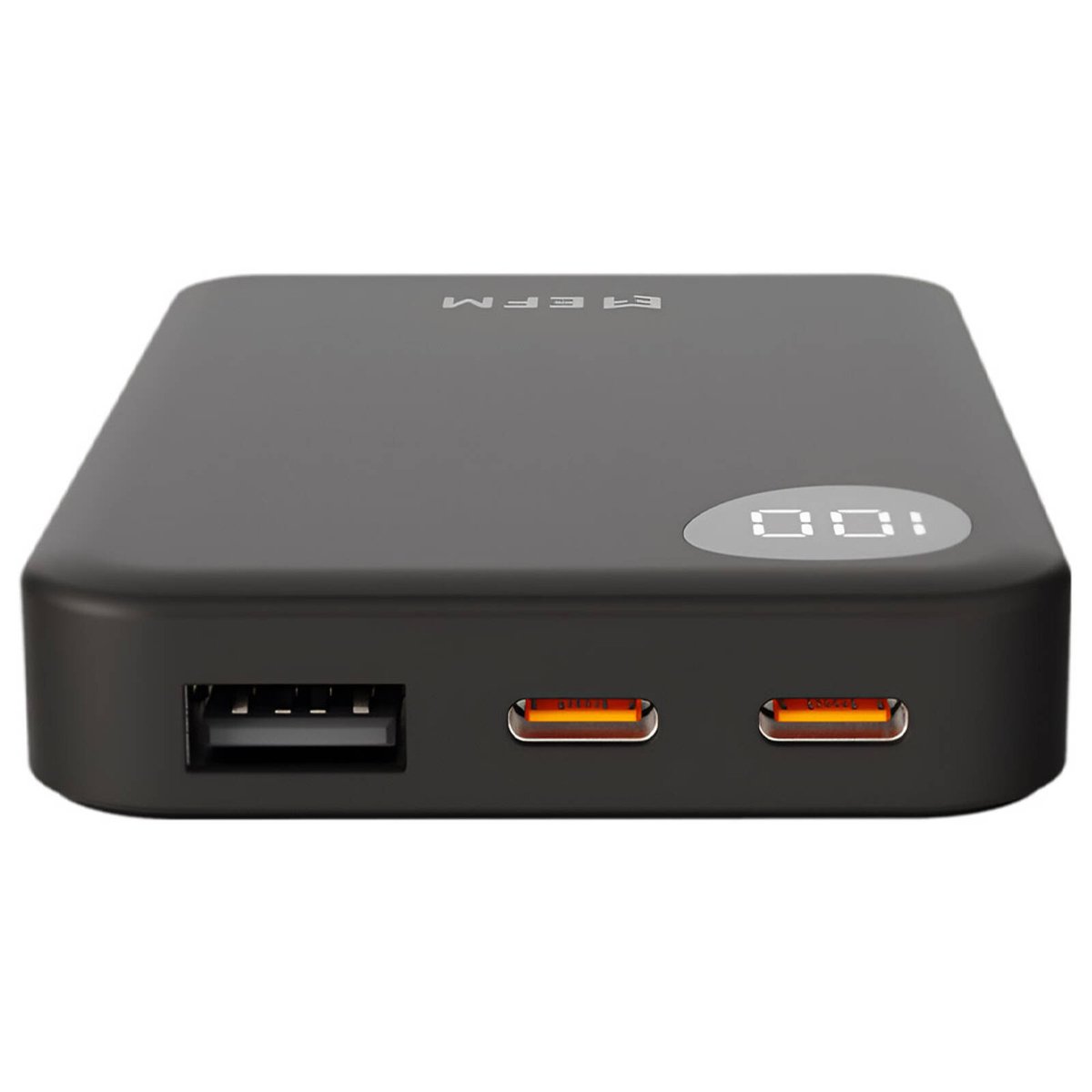 EFM 5,000mAh Essential Power Bank with Digital Display - Black ...