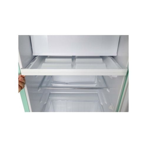 Tignes 91L Green Retro Mini Fridge with Built-In Freezer Compartment ...