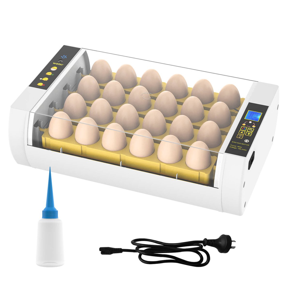 Advwin Automatic 24 Egg Incubator Chicken Eggs Hatcher - Bunnings Australia