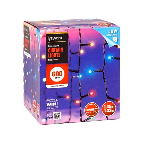 Lytworx 600 LED Multicolour Connectable Curtain Lights - Bunnings New ...