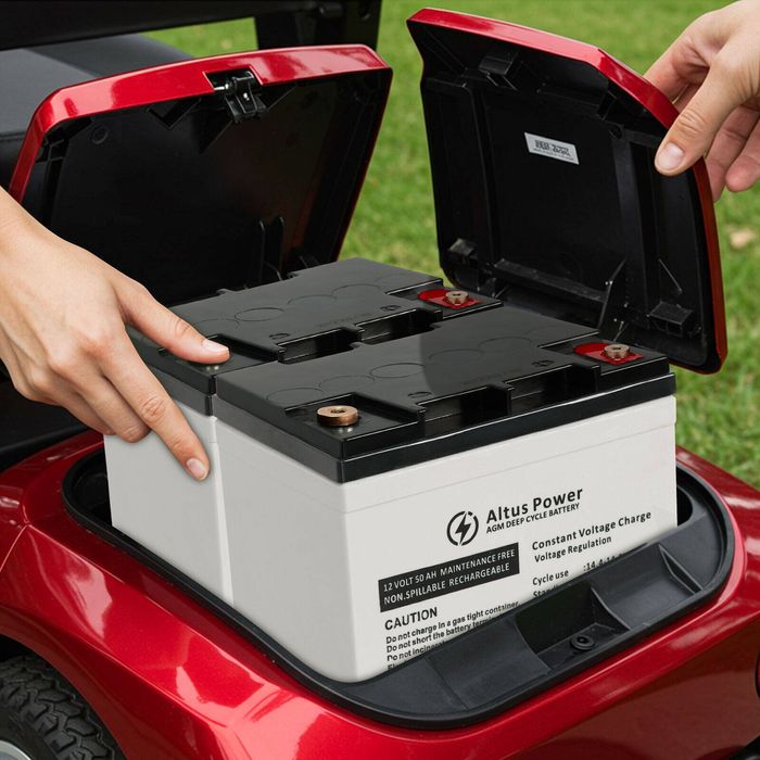 Altus 12V 50ah AGM Battery Deep Cycle SLA Lead Acid Battery - lead acid ...