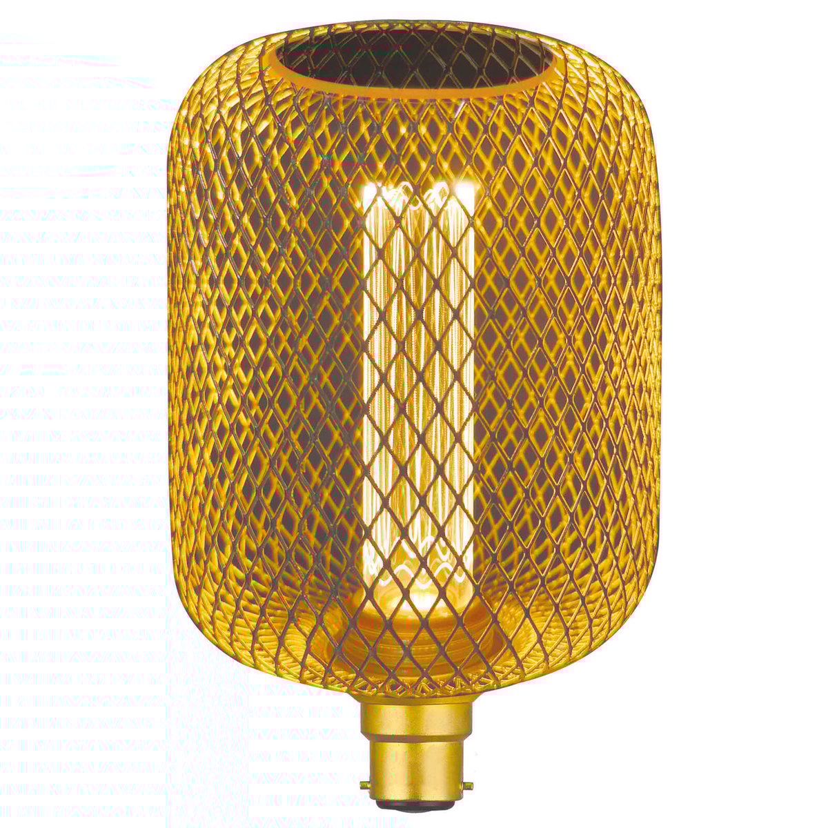 Verve 3.5W Dimmable Decorative Metal Mesh Cylinder Globe - Bunnings ...