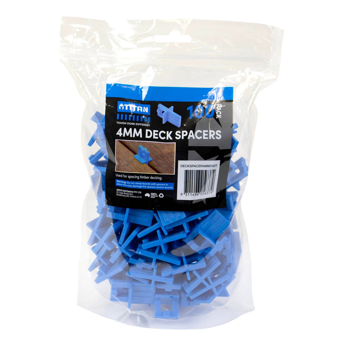 Titan 4mm Blue Deck Spacers - Pack 100 - Bunnings New Zealand