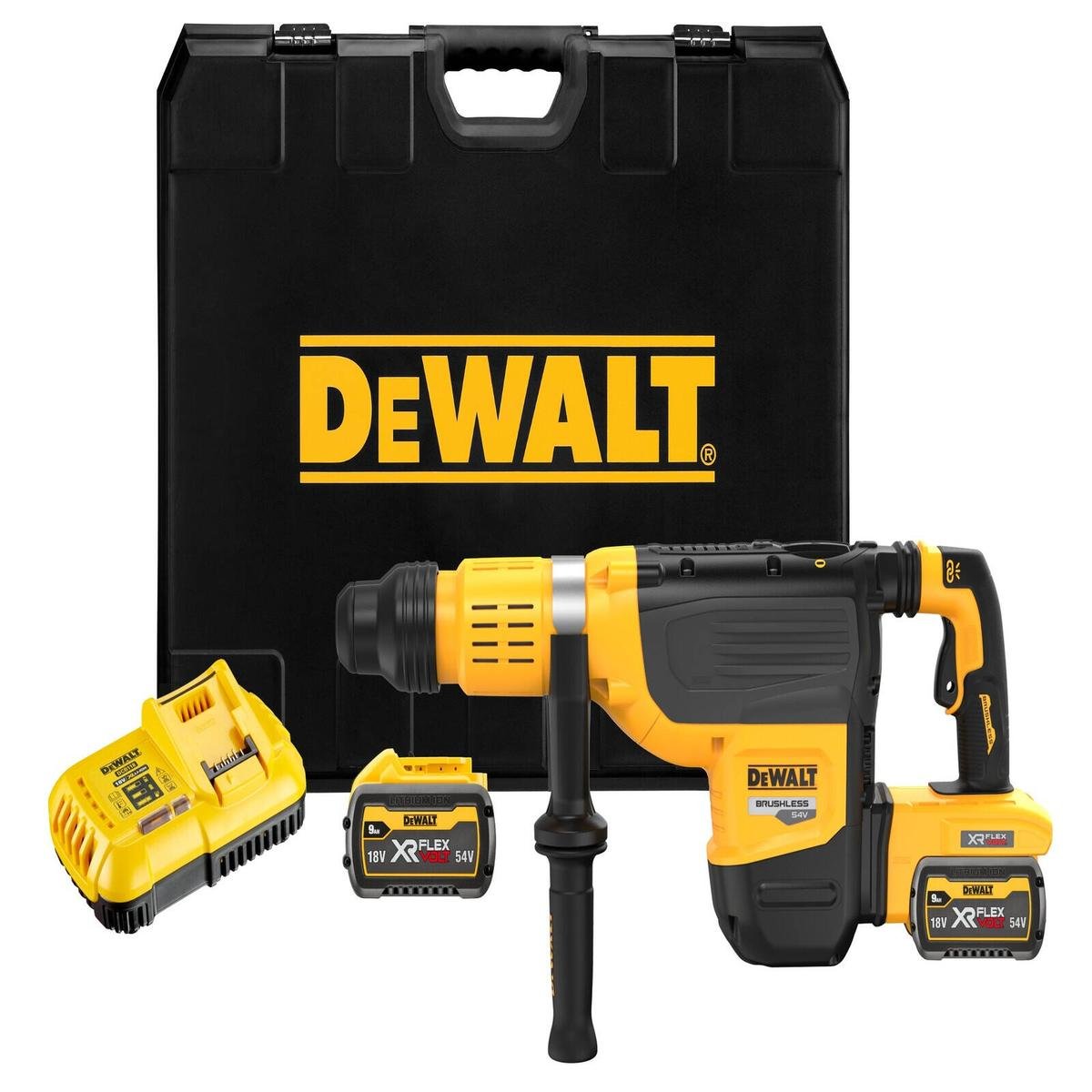 DeWALT 54V 9.0Ah FlexVolt XR Li-ion Cordless 52mm SDS-Max Rotary Hammer ...