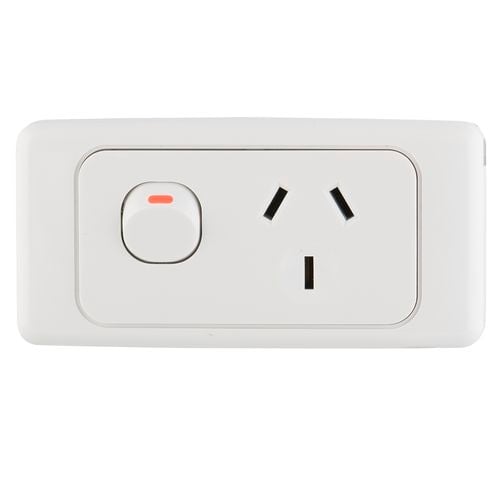 Deta White Single Narrow Powerpoint - Bunnings New Zealand