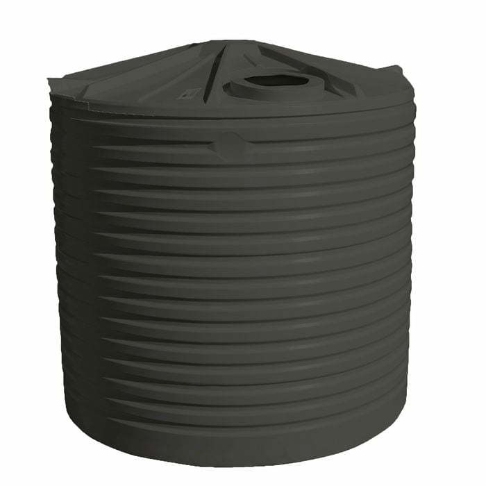 Clark Tanks 9092L Round Poly Water Tank - Native Grey - Bunnings Australia
