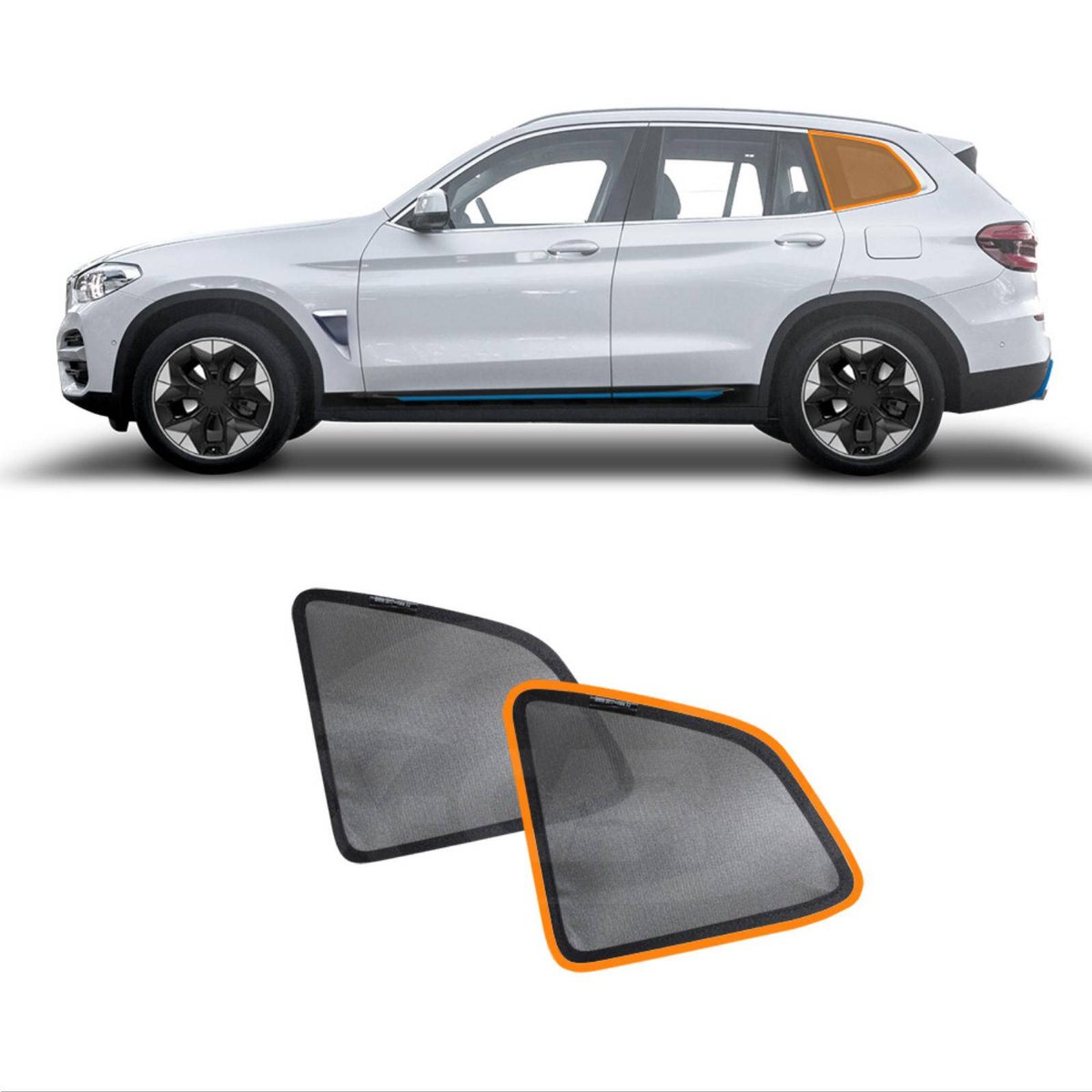 Port Window Sun Shade for BMW iX3 2023-2024 Car Sun Blind Mesh Third ...