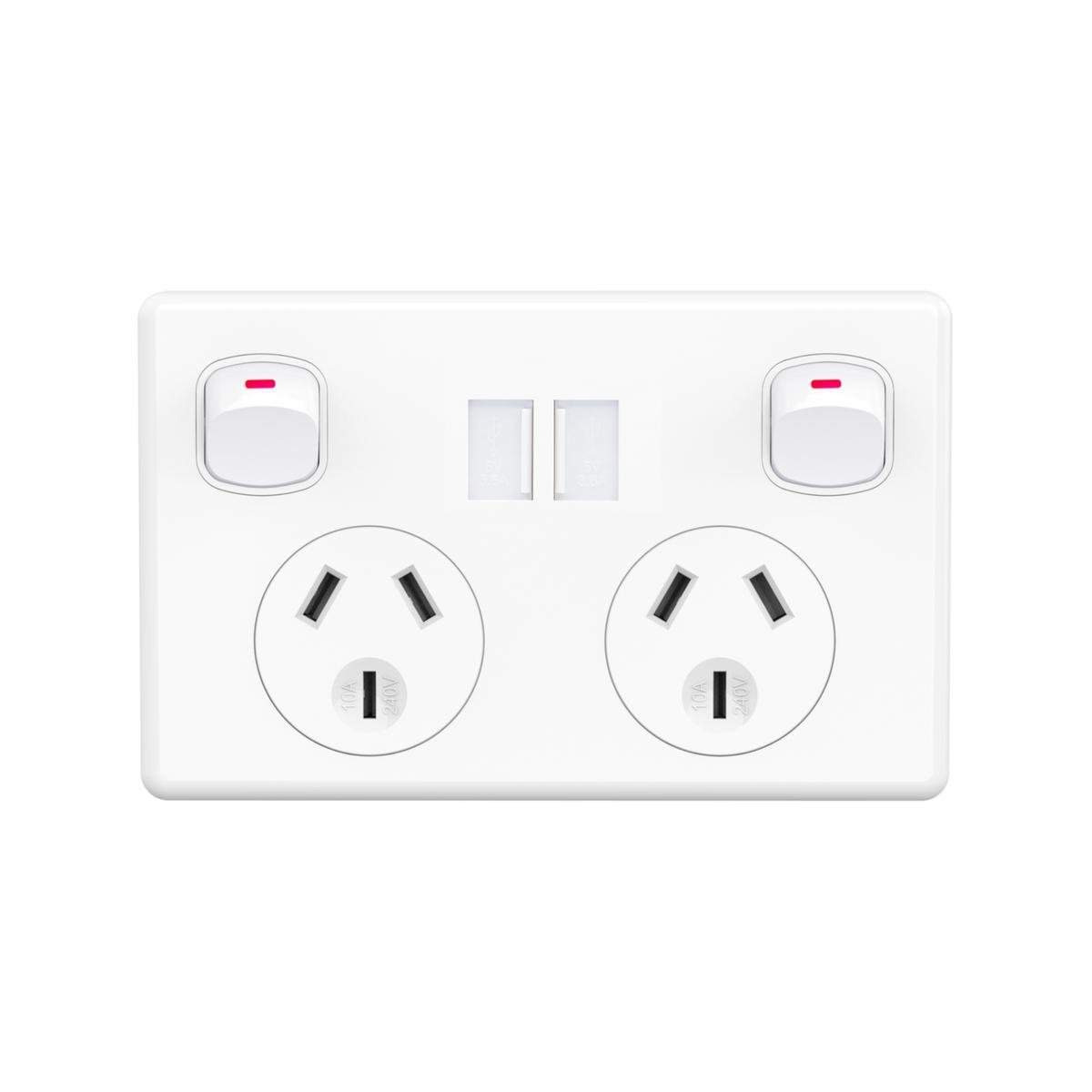 CordTech Twin USB 3.6A Powerpoint - Bunnings Australia