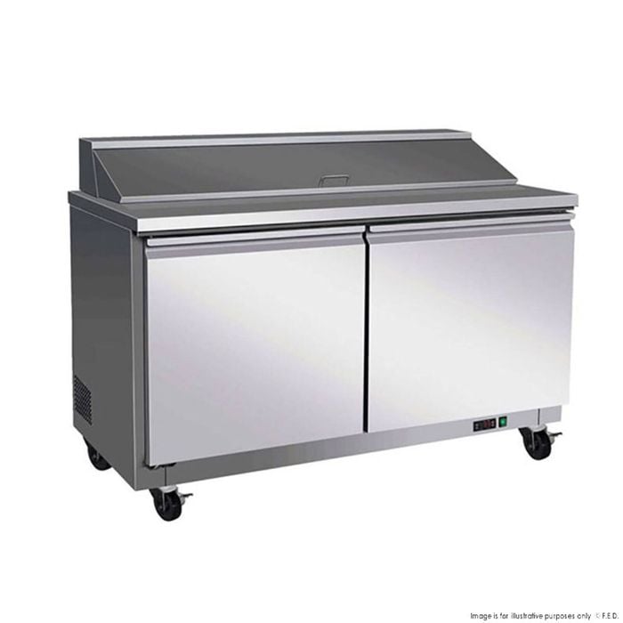 Thermaster TSB1555 Pizza Prep Two Door Bench Fridge - Bunnings Australia
