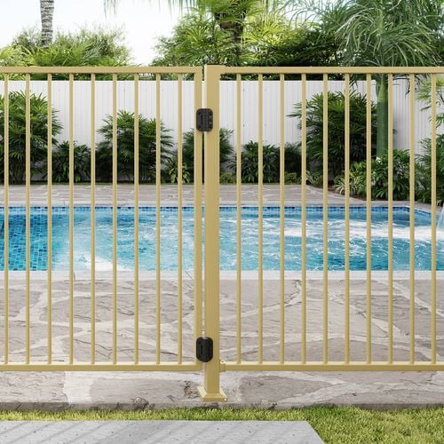 ProtectorAl 50 x 50 x 1300mm Primrose Aluminium Pool And Garden Flanged ...