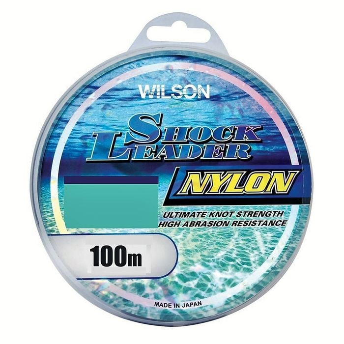 100m Spool of Wilson Nylon Shock Leader - Monofilament Fishing Leader ...