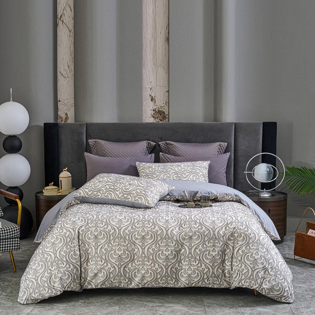 CottonMore 100% Cotton Cut Flower Craft Floral Patchwork Grey Quilt ...