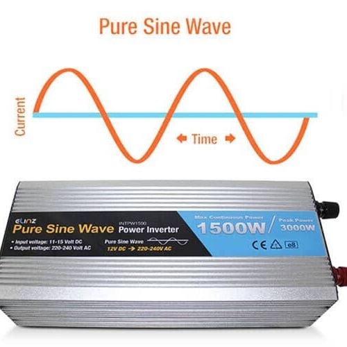 Elinz Pure Sine Wave Power Inverter 1500w / 3000w 12v - 240v AUS plug ...
