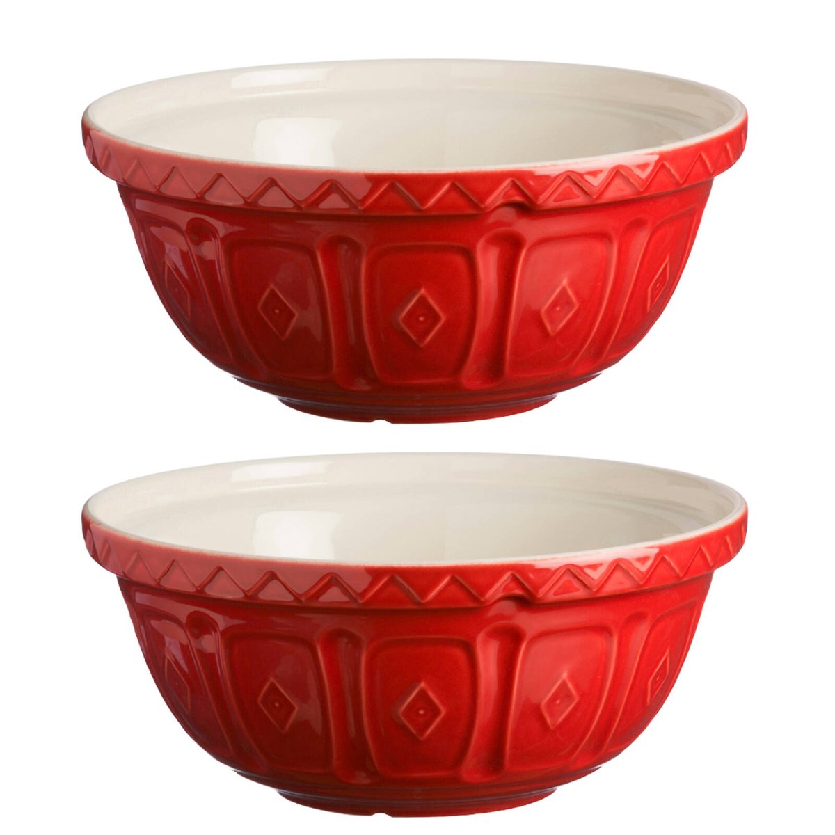 Mason Cash 29cm Colour Mixing Bowl Red 2pc - Bunnings Australia