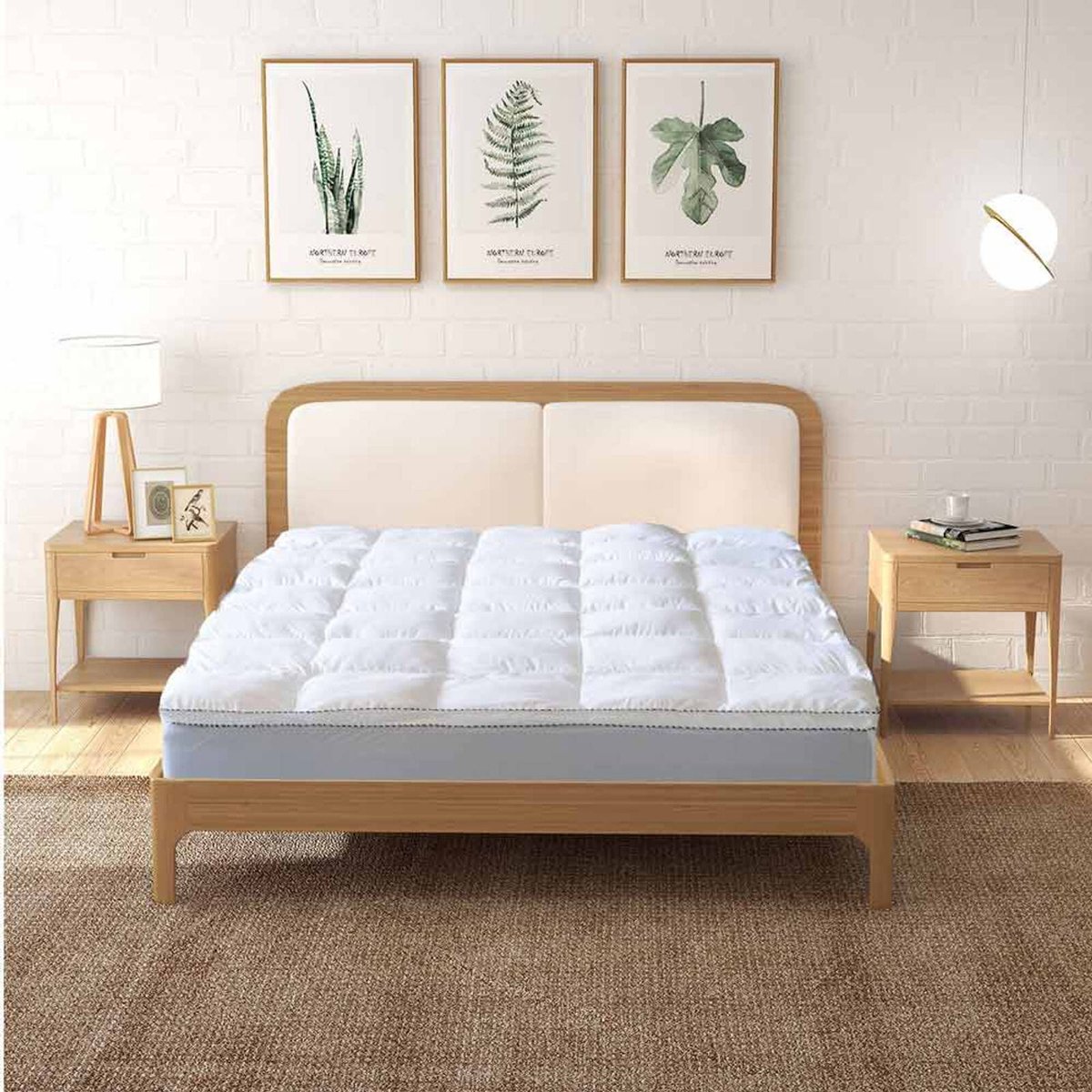 Royal Comfort Bamboo Topper - Gusset 5cm 100% Cotton - Queen - Bunnings ...