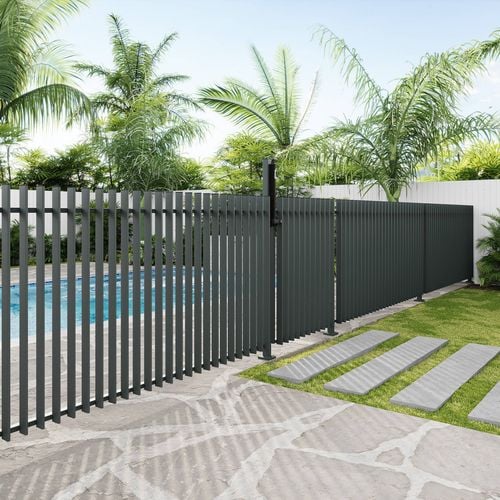 ProtectorAl 2400 x 1200mm Monument Aluminium Pool Fence Panel Radiator ...