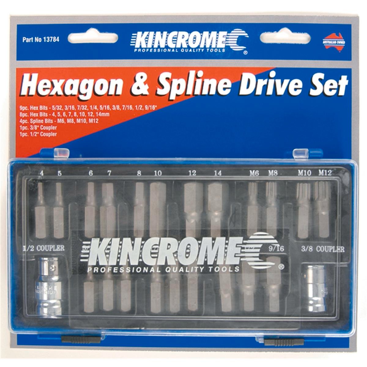 Kincrome Hex & Spline Bit Set 23pc Rome - Bunnings New Zealand
